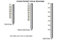 China Australia Star Picket Steel Y Fence Posts 2.1M Chain Link Fence Fittings for sale
