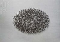 China 6''X6'' Round BBQ Stainless Steel Chainmail Scrubber for sale