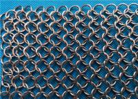 China Kitchen Chainmail Cast Iron Cleaner Scrubber For Kit Bright for sale