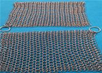 China 1.2MM Chainmail Scrubbers Cleaning Cast Iron Skillet Effortless for sale
