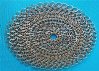 China Kitchen Chainmail Cast Iron Cleaner Scrubber For Kit Bright for sale