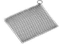 China 8''X6'' Chain Mail Pot Scrubber Cleaners SS316 Material for sale