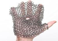 China 6''X6'' Round BBQ Stainless Steel Chainmail Scrubber for sale