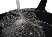 China Ring Mesh Chainmail Cast Iron Scrubber For Brushing Pot for sale