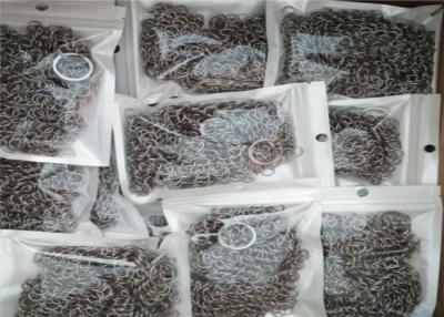 China 8''X6'' Chain Mail Pot Scrubber Cleaners SS316 Material for sale