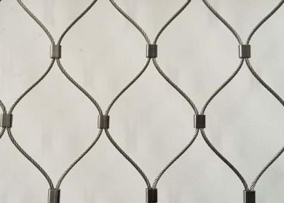 China 3 Mm Ferruled Stainless Steel Wire Rope Mesh Fall Protection Nets 100*100mm for sale