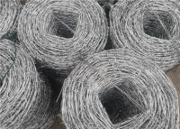 China 25kg Roll Galvanized Steel Cyclone Barbed Wire For Electro Fencing for sale