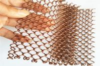 China 1x8mm Flexible Metal Mesh Curtain For Room Divider for sale