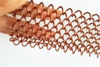 China Aluminum Chain Link 1.2mm Metal Mesh Drapery For Space Divider for sale