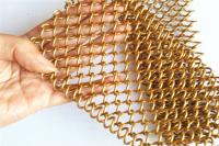 China Aluminum Chain Link 1.2mm Metal Mesh Drapery For Space Divider for sale