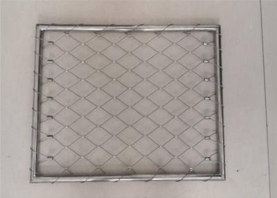 China Flexible Handrail Fences Balcony SS304 Balustrade Wire Mesh for sale