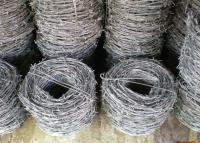 China High Tension 1.7MM Galvanized Barbed Wire For Barriers for sale