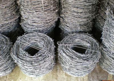 China High Tension 1.7MM Galvanized Barbed Wire For Barriers for sale