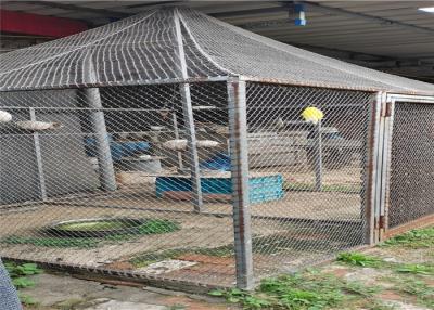 China Aisi 304 Sun Conure Bird Enclosure Stainless Steel Ferrule Rope Mesh 1.5mm for sale