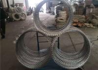 China 900mm BTO-22 Rapid Deployment Razor Wire Concertina Coils for sale