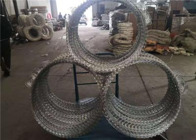 China 900mm BTO-22 Rapid Deployment Razor Wire Concertina Coils for sale