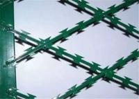 China 100x200mm Square Straight Line Razor Wire Concertina for sale