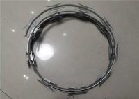 China CRBW 450mm Coil Diameter Barbed Razor Wire Fencing for sale