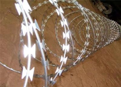 China CRBW 450mm Coil Diameter Barbed Razor Wire Fencing for sale