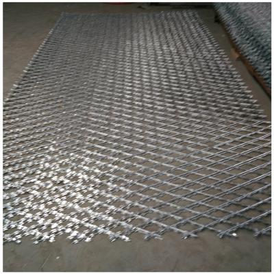 China CBT-30 Hot Dipped Galvanized Welded Razor Wire Mesh 100x100mm for sale