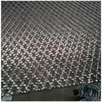 China 150x300mm Rhombus Hole BTO-22 Razor Mesh Fence for sale