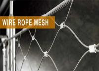 China 70x120 Anti Corrosive Flexible PVDF Stainless Steel Wire Rope Mesh Fence for sale