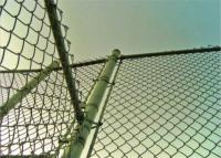 China Diamond Hole 2.5mm Green Plastic Coated Chain Link Fencing for sale