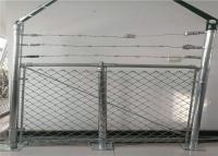 China Football Field 32 Feet 2''X 2'' Opening Diamond Chain Link Fencing for sale