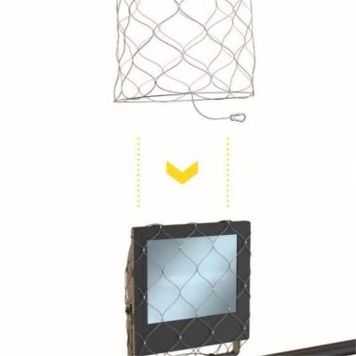 China Aisi 316 Stainless Steel 7x7 Drop Safe Net For Oil And Gas Companies for sale