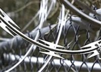 China Pvc Green Color Hot Dipped Galvanized Razor Wire Concertina Bto-22 for sale