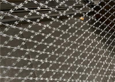 China CE Hot Dip Galvanized Rhombus Holes 75x150mm Razor Mesh for sale