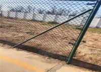 China Hot Dip Galvanized Cyclone Wire Panel 5.0mm Chain Link Mesh Fence for sale