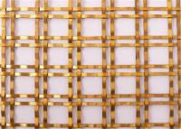 China Architectural Woven 0.3mm Decorative Metal Mesh For Building Facade Cladding for sale