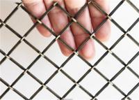 China Architectural Woven 0.3mm Decorative Metal Mesh For Building Facade Cladding for sale