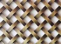 China Architectural Woven 0.3mm Decorative Metal Mesh For Building Facade Cladding for sale