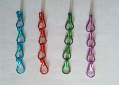 China Colorful Home Anodized Chain Link Door Curtain Decorative Metal Mesh 12mm Hole for sale