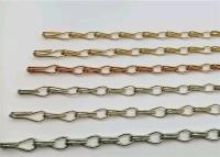 China Golden Color Customized 9mm Hole Chain Link Fly Screen Decorative Metal Mesh for sale