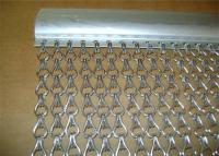 China Colorful Home Anodized Chain Link Door Curtain Decorative Metal Mesh 12mm Hole for sale