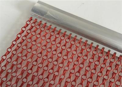China Vertical Hanging Anodizing Finished Chain Door Fly Screen for sale