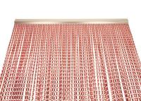 China Vertical Hanging Anodizing Finished Chain Door Fly Screen for sale