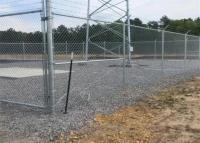 China Yardgard Galvanized 6 Feet Chain Link Mesh Fabric With Barbed Wire And Post for sale
