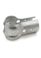 China Customized Chain Link Fence Rail Clamps Hot Dipped Galvanaized Pvc Coated for sale