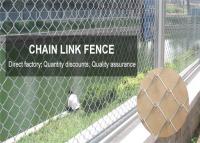 China Galvanized Wire Diameter 3mm Chain Link Fence Fabric Holes Opening 50mmx50mm for sale