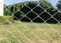 China 4ft Chain Link Mesh Fence Galvanized Pvc Coated Wire Diamond Hole Cyclone for sale