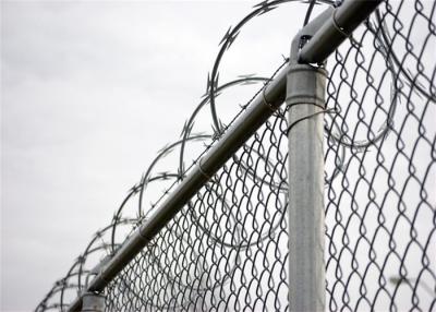 China 8 Ft High Garden Chain Link Fence Fabric Galvanized 3.0mm-4.0mm for sale