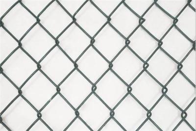 China Farm Sports Ground 3ft Pvc Coated Chain Link Mesh Fence Dark Green Rust Residence for sale