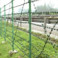 China Wall Fence Barbed 3.0mm Thickness Razor Wire Concertina Galvanized / Aluminium for sale