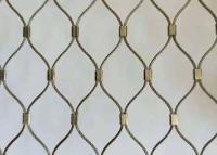 China Woven 3mm Stainless Steel Wire Rope Mesh For Zoo Animal Fence for sale