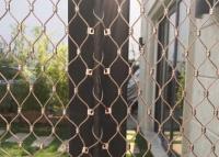 China Woven 3mm Stainless Steel Wire Rope Mesh For Zoo Animal Fence for sale