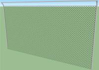 China 9 Gauge Galvanized 50ft Chain Link Fence With V Shape Barbed Arm for sale